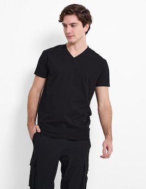 Playera Aéropostale cuello V para hombre